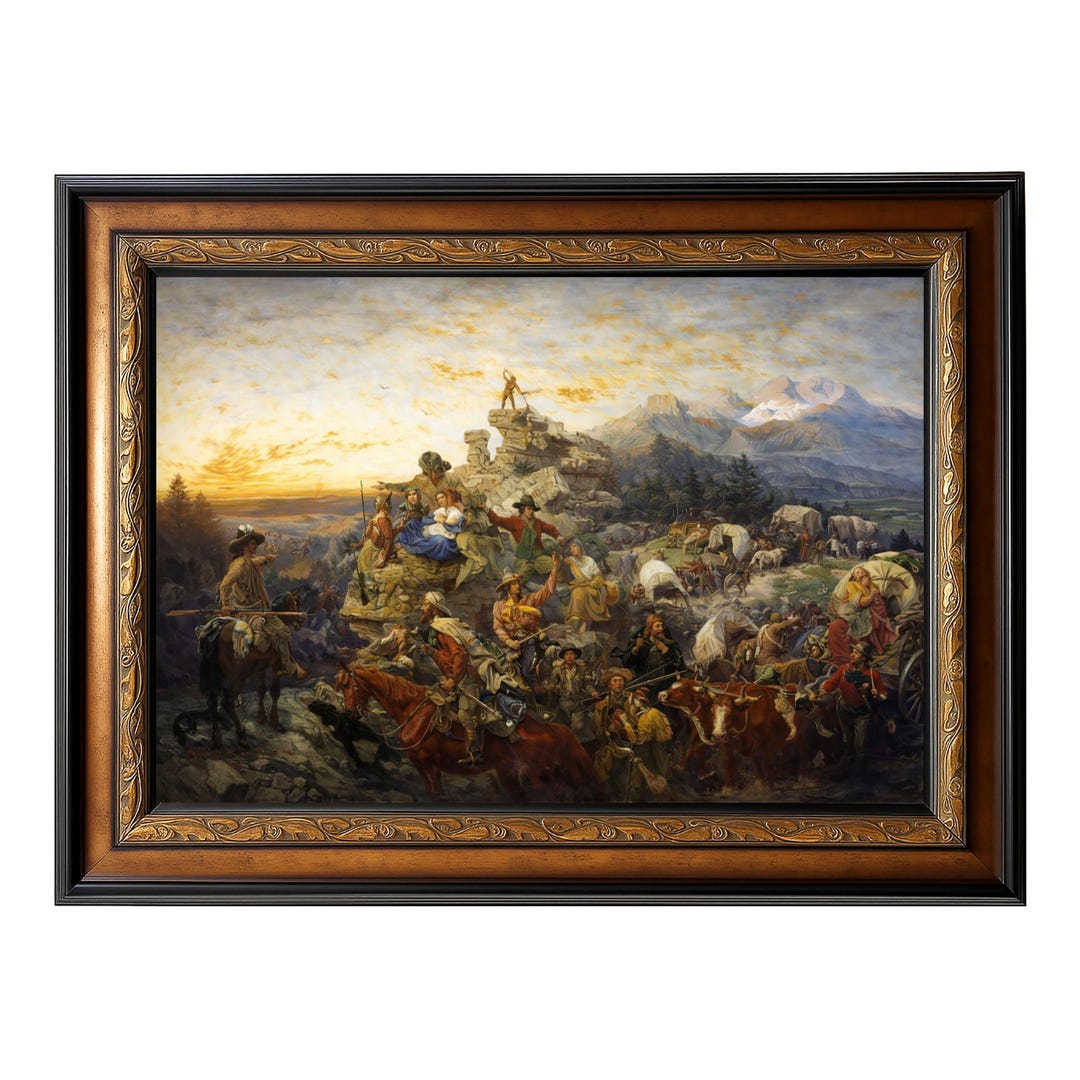 Westward the Course of Empire Takes Its Way – American Expansion Mural ...
