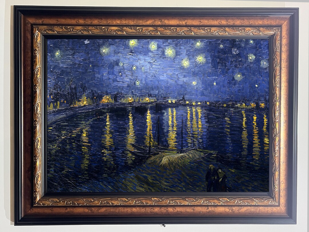 Framed the Starry Night II, by Vincent Van Gogh, Oil Painting ...