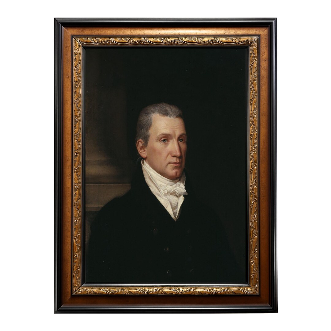 James Monroe Framed 42x30 Portrait by John Vanderlyn American History ...