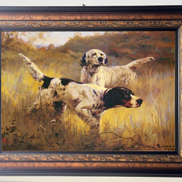Hunting Dogs Paintings - Etsy