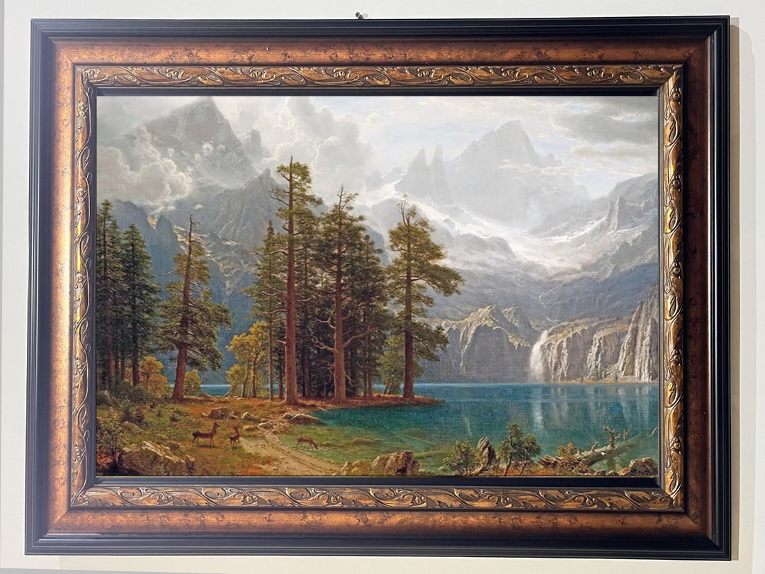 Reproduction Canvas Print - Sierra Nevada Mountain Landscape by Albert ...