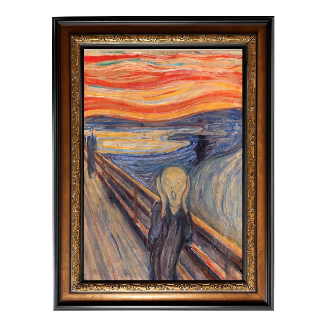 The Scream by Edvard Munch Framed Art Print Expressionist Famous ...