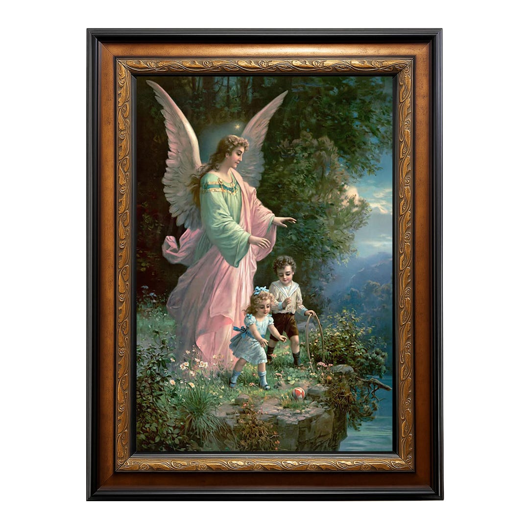 Guardian Angel Watching Over Children – Classical Christian Devotional ...