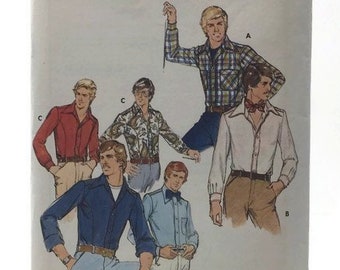 Mens shirt pattern | Etsy