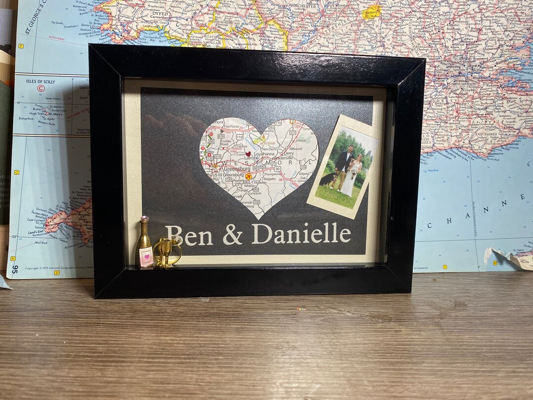 Shadow Box Map Display - Etsy