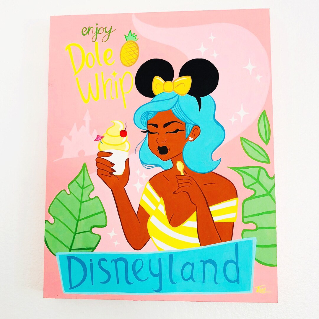 Enjoy Dole Whip Original Painting Wall Art Disney Art - Etsy