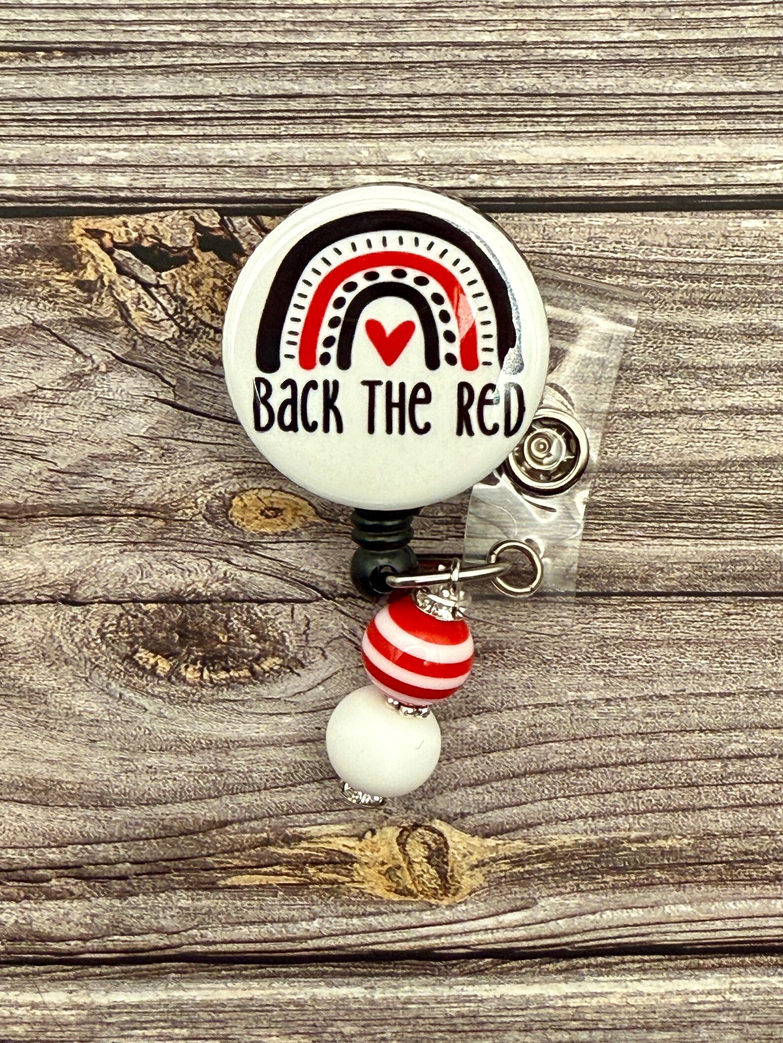 Thin Red Line Badge Reel: Firefighter Wife Gift - Etsy