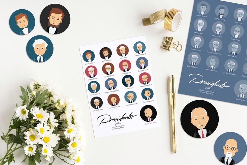 LDS Presidents of the Church Printables and Clipart Latter-day Prophets ...