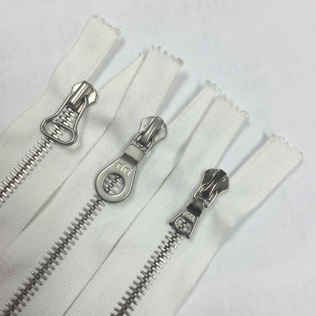 Riri Zipper 16 / 41cm M8 Brushed Nickel One-way Closed-end Non ...