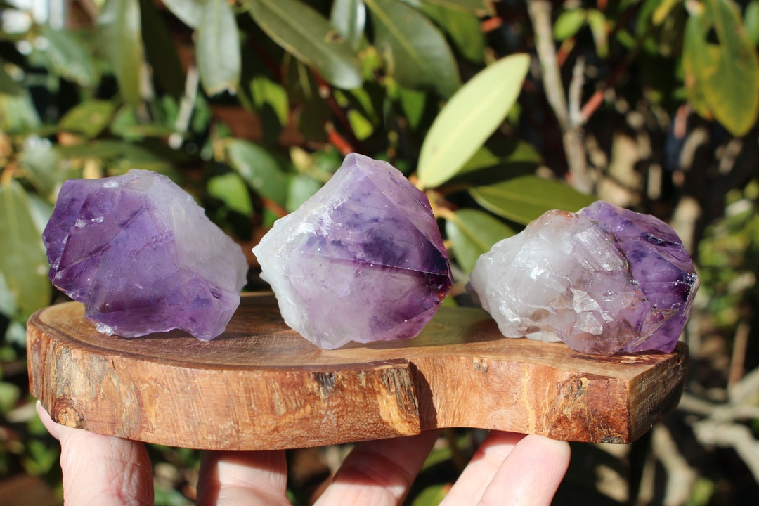 Raw Purple Amethyst Point: Large Crystal Scepter, Altar Stone - Etsy