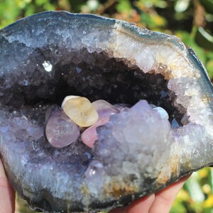 Amethyst Geode Crystal Cave, Ex Large Hollow Geode Specimen, Deep Cave ...