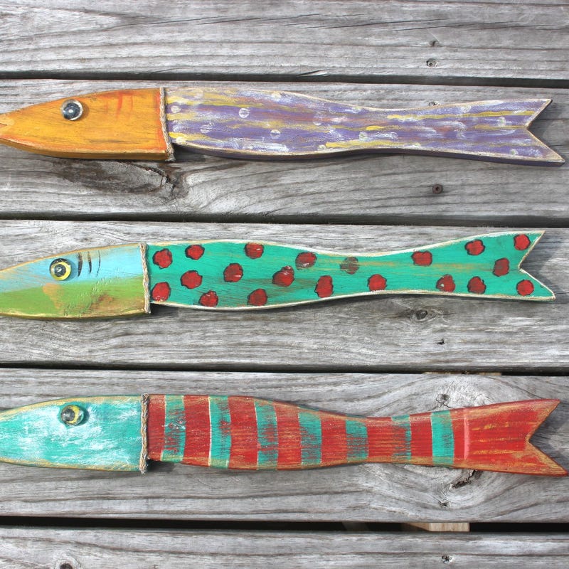 Hand Painted Fish - Etsy