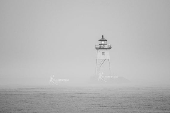 Lighthouse / Fog/ Photograph / Photo / Wall Art / Home Decor / - Etsy