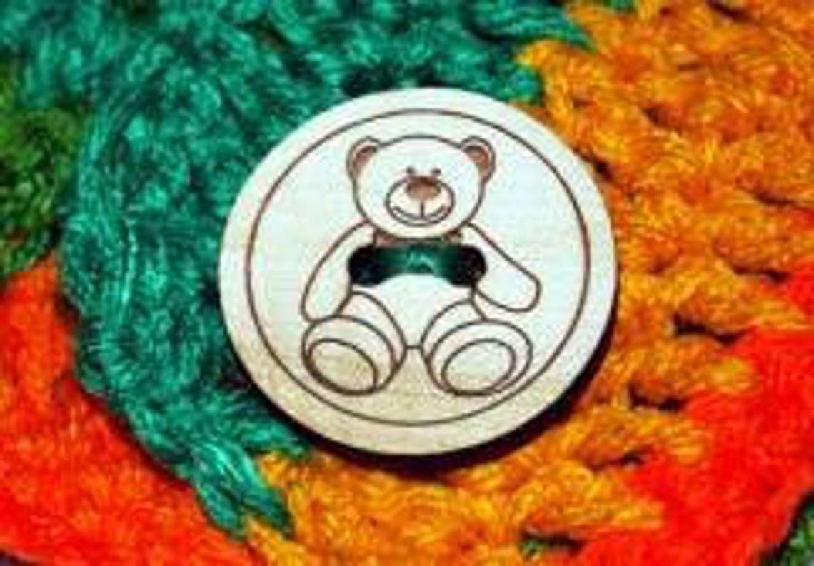 Teddy Bear buttons 5 packCraft Buttons Baby Shower | Etsy