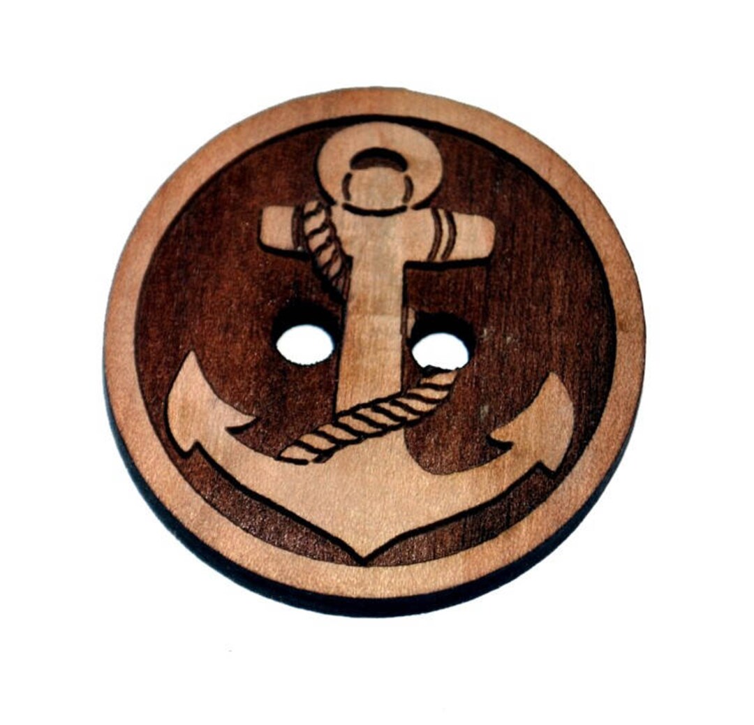 Anchor Button. 5 Pack - Etsy