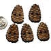 Pine Cone Buttons. 6 Buttons - Etsy
