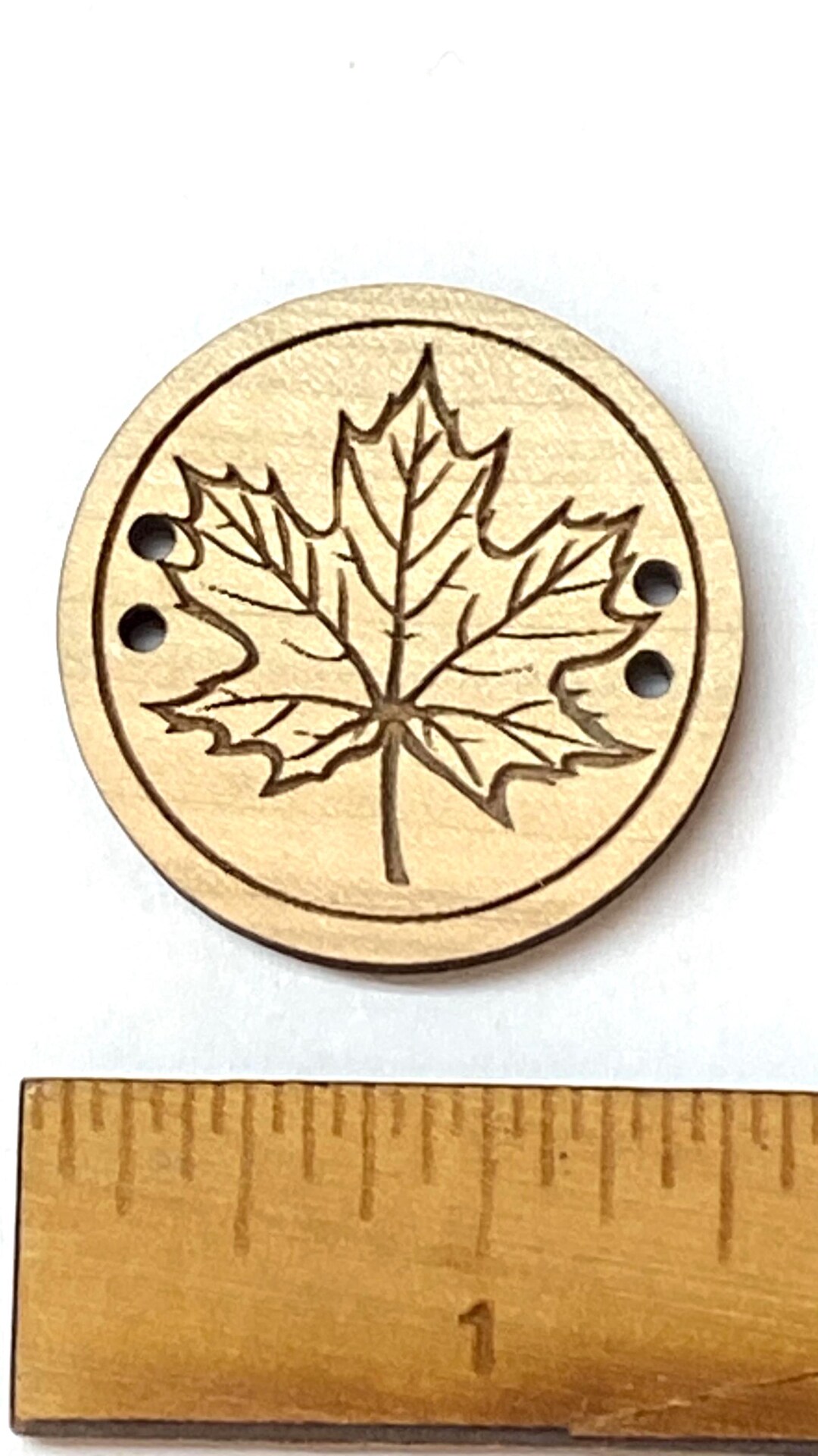 Maple Leaf Button. (package of 5) - Etsy