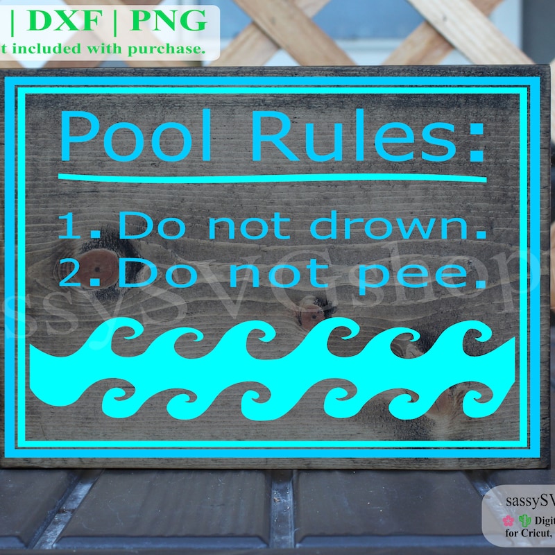 Funny Pool Signs - Etsy