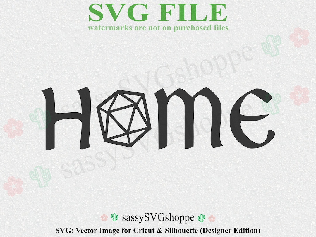 D&D Home SVG, Dnd Home Decor Digital Download, Cricut Cut File Dnd ...