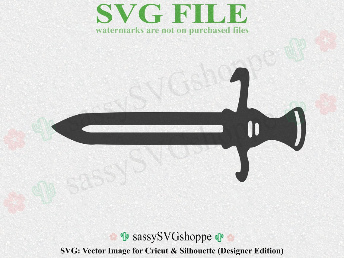 Sword SVG File, Single Sword Cut File, Cricut Sword, Cut File for ...