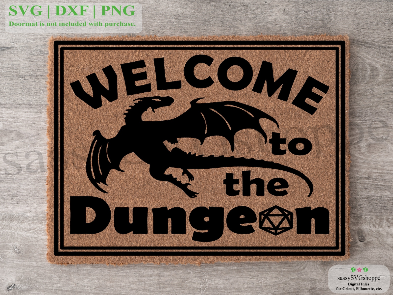 SVG Welcome to the Dungeon Sign D&D PNG DXF Dnd Welcome Mat - Etsy