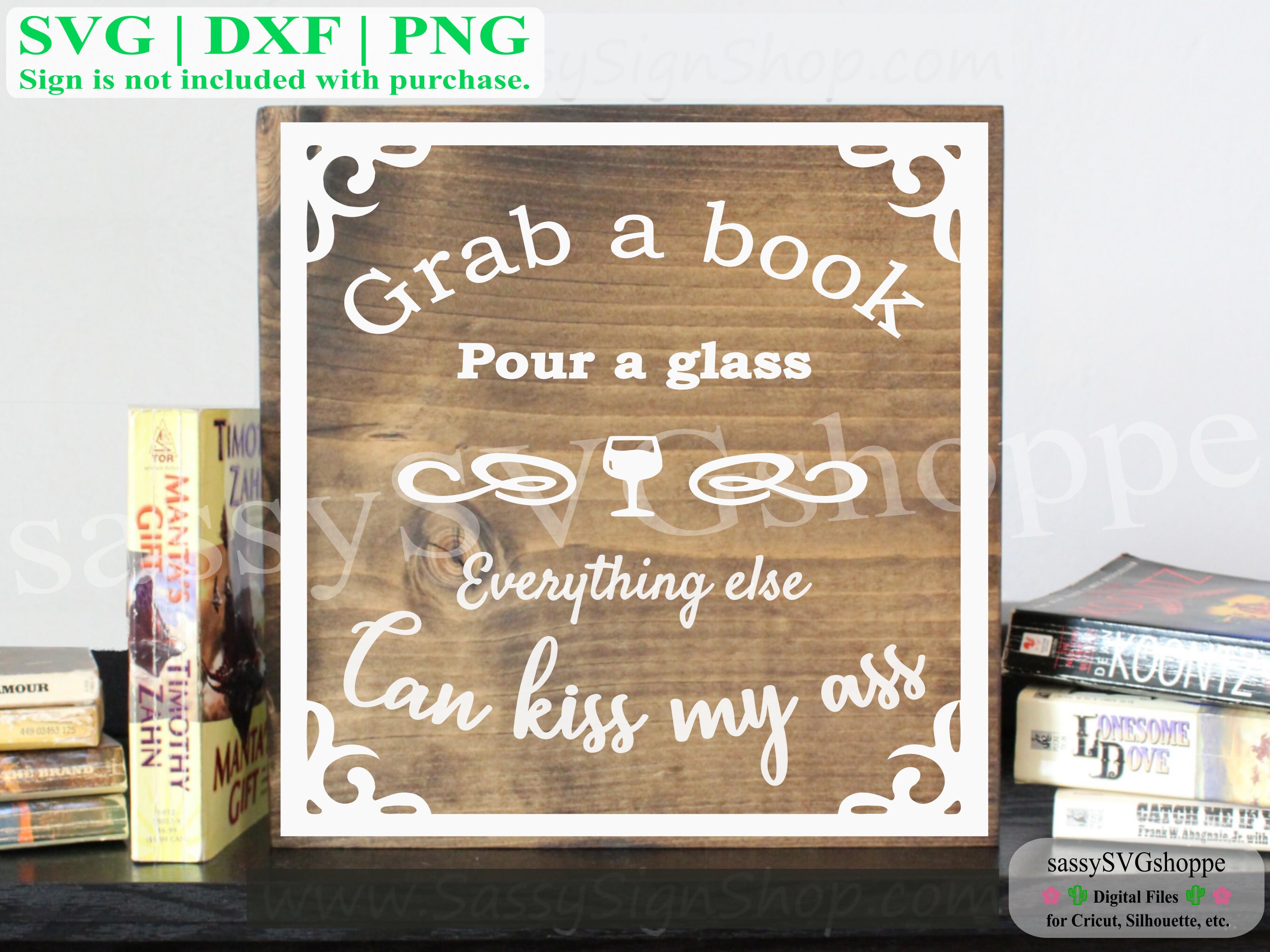 Book Nook SVG, Librarian SVG, Library PNG, Book Nook Printable, Funny ...