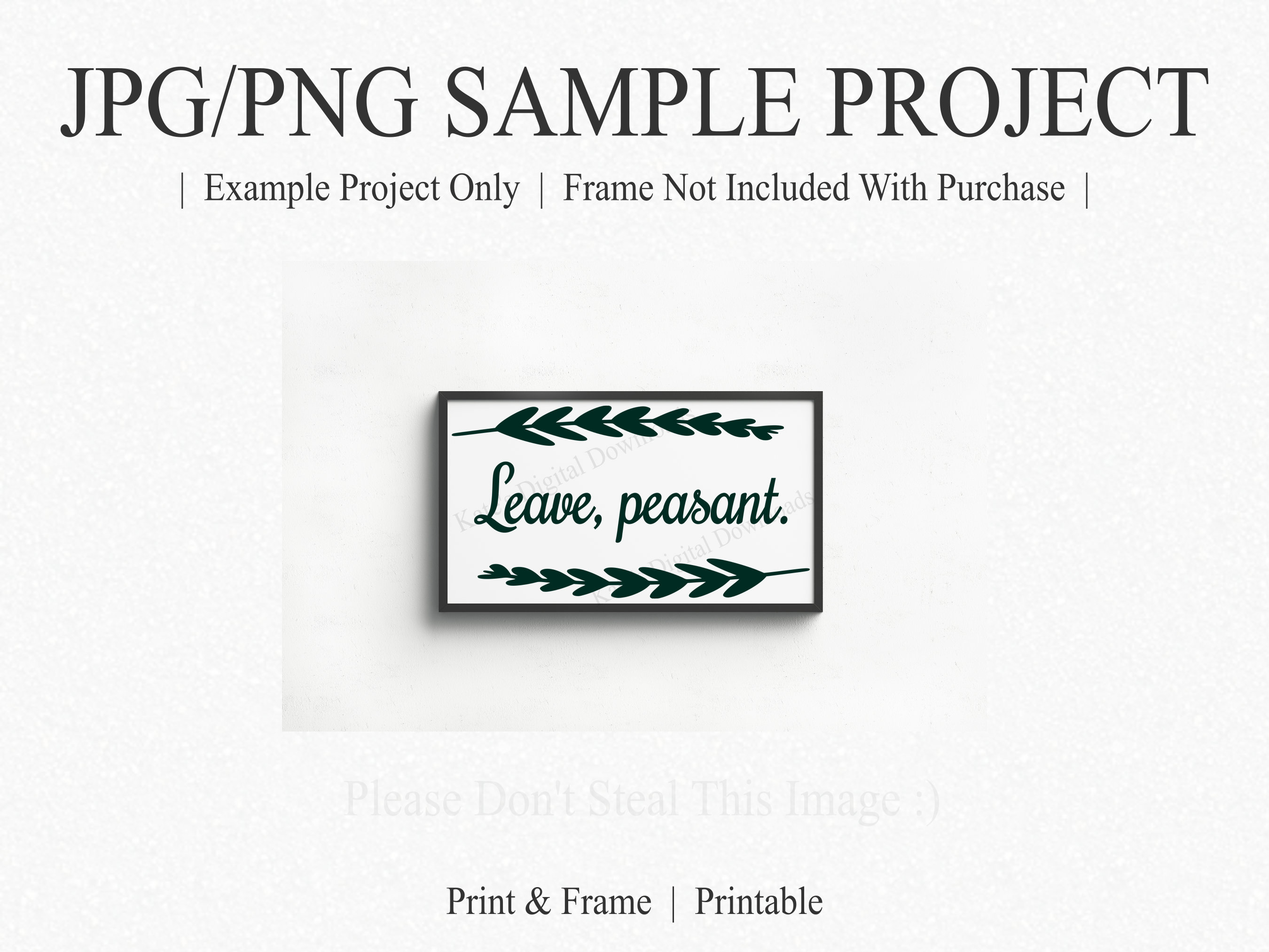 Leave Peasant SVG Funny Leave Sign SVG Printable Peasant - Etsy Canada