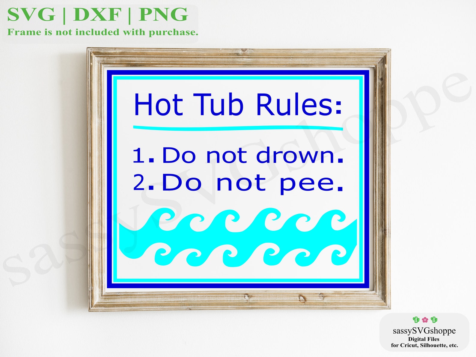 SVG Funny Hot Tub Sign PNG DXF Digital Download Cricut - Etsy