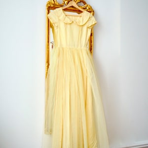 Sunshine Tulle Prom Dress | swirl 1950s Evening Wear | soft Yellow ...
