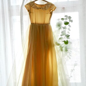 Sunshine Tulle Prom Dress | swirl 1950s Evening Wear | soft Yellow ...