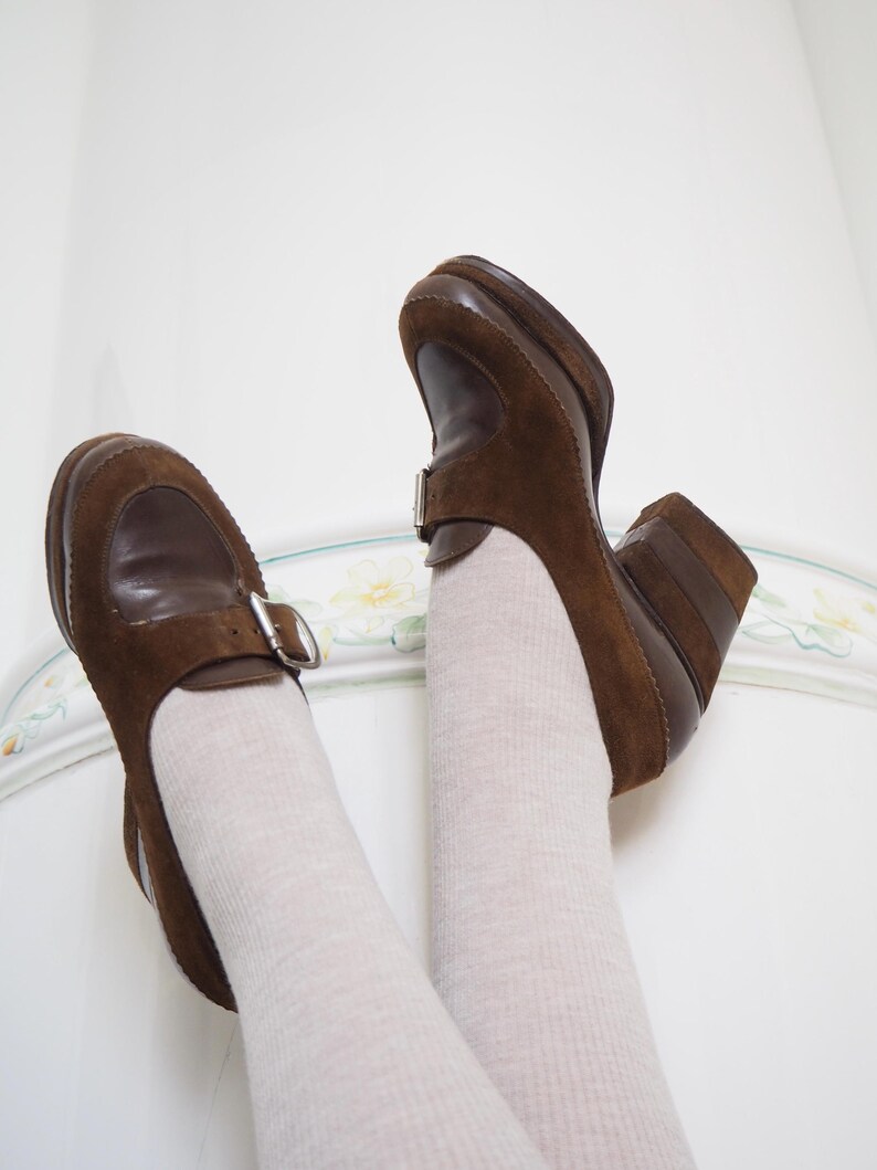 Rare Chunky 1940s Platforms | Insane Sportswear High Heels Boots ...