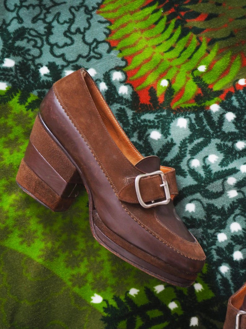 Rare Chunky 1940s Platforms | Insane Sportswear High Heels Boots ...