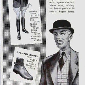 HARRY HALL Jodhpurs | Original 1940s Equestrian Sportswear | Elegant ...