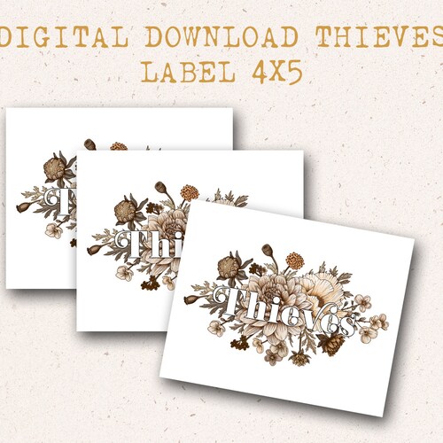 Thieves Cleaner Label | Etsy