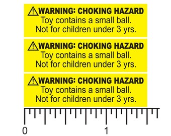 Toy Warning Labels - Etsy