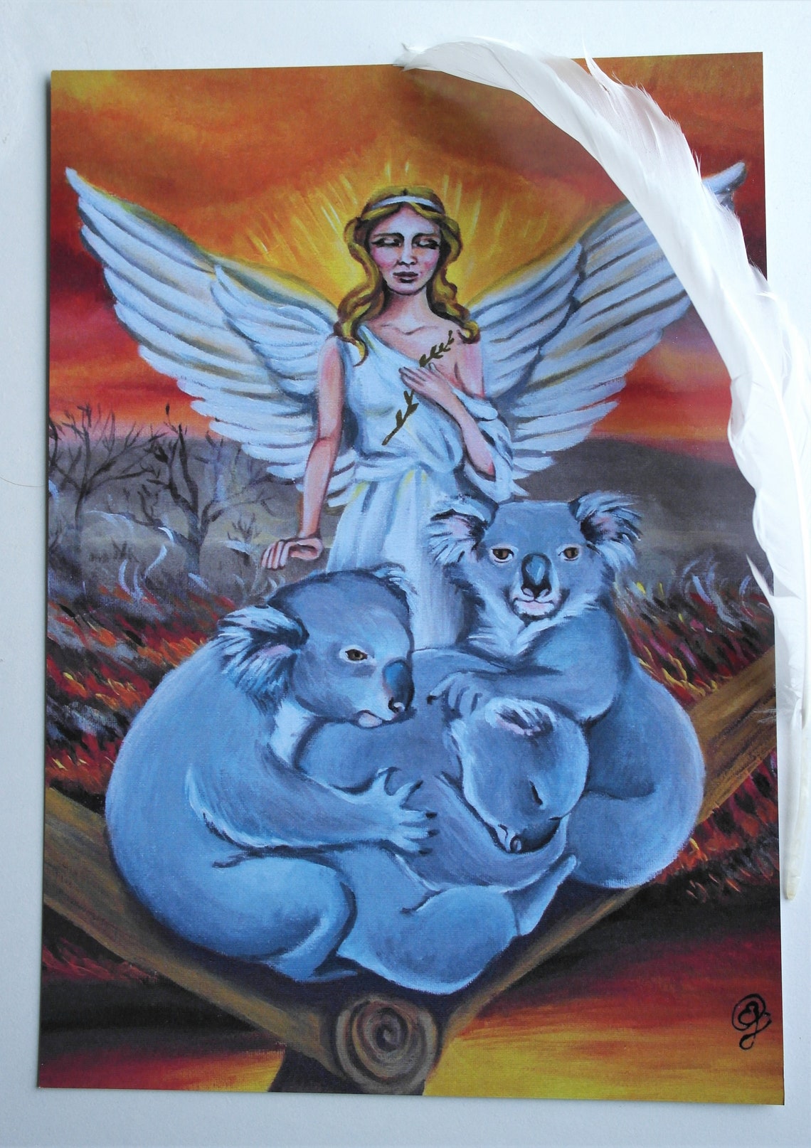 Impresión artística Ángel de la Esperanza/Arte mural | Etsy