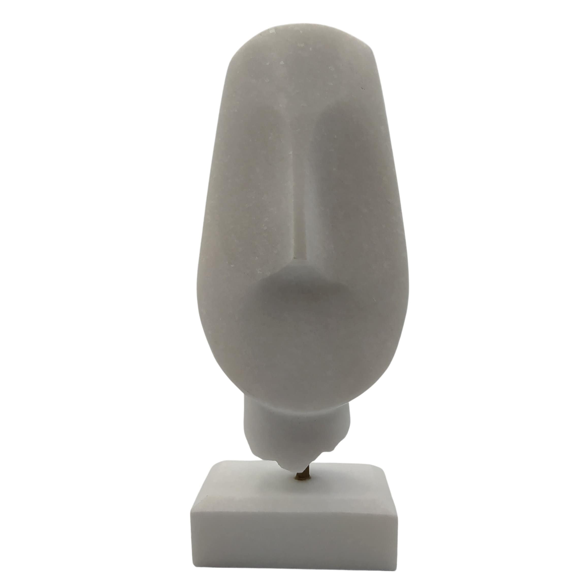 Cycladic Museum Head of Idol Replica 16.5cm Greek White Real Marble ...