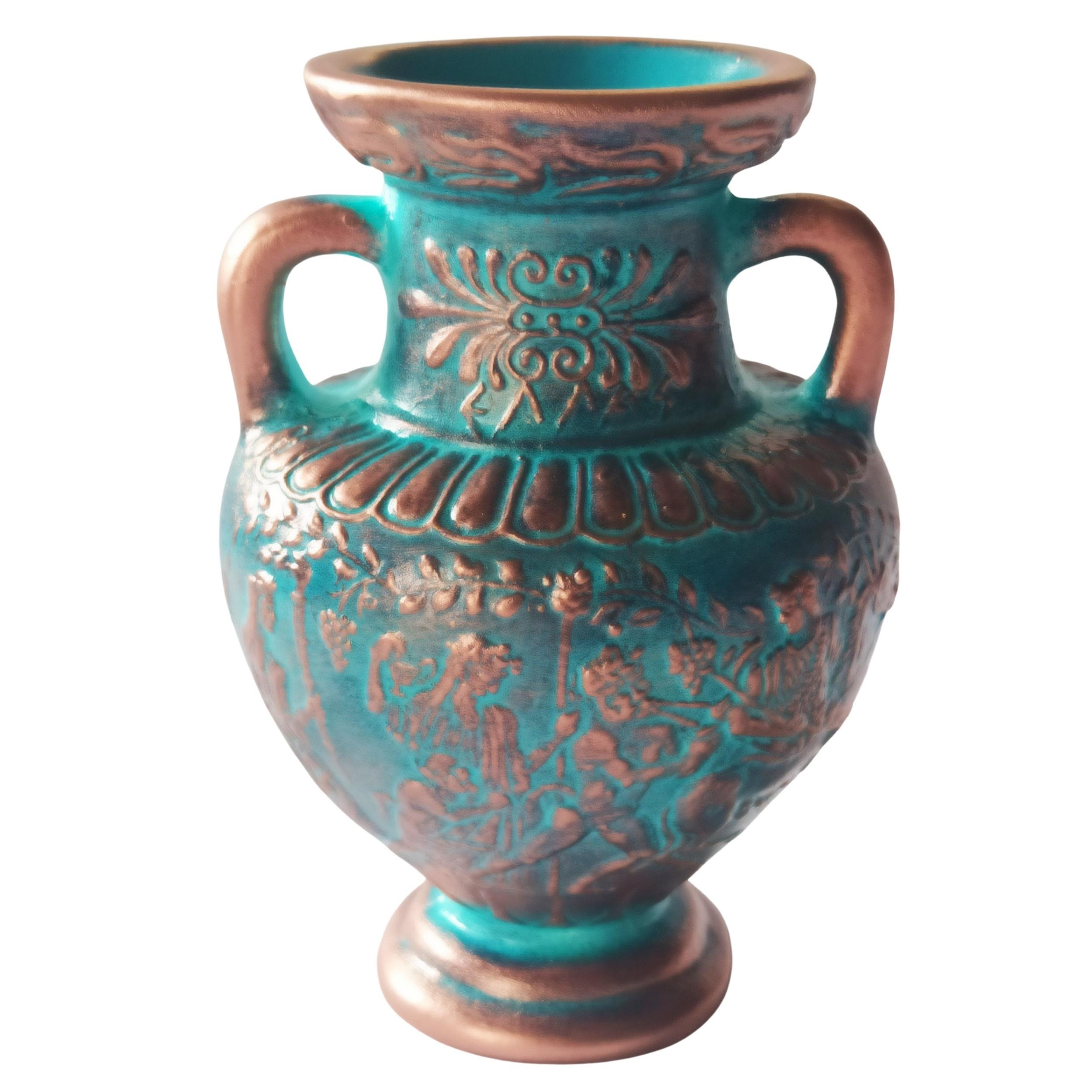 Greek Ancient Pottery Amphora 15cm Theme Flutist - Etsy