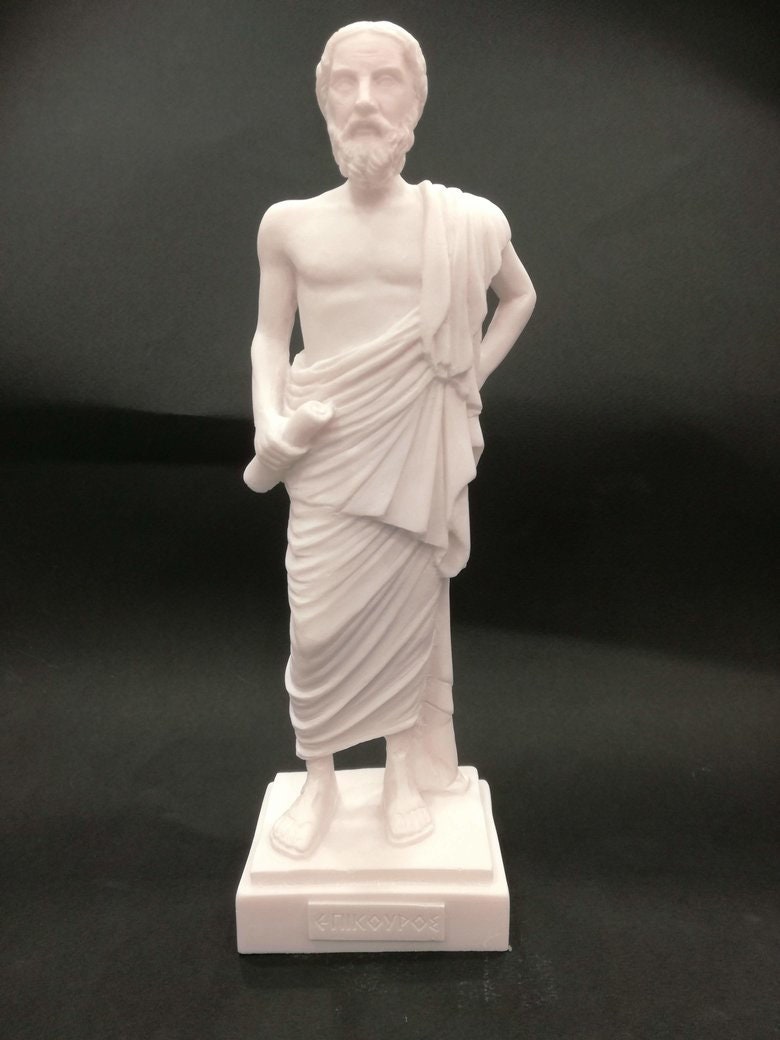 Epicurus Greek Philosopher Greek Art Statue White - Etsy