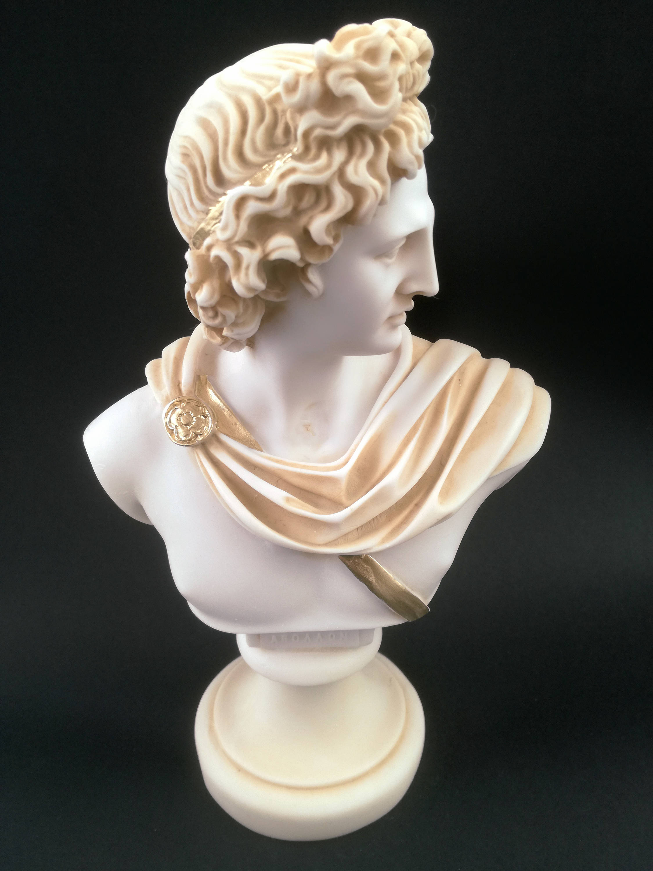 Apollo Phoebus Greek Roman God of the Sun Bust Head Statue Handmade ...