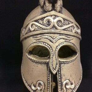 Achilleus Helmet Greek Statue Bronze Alabaster Handmade - Etsy