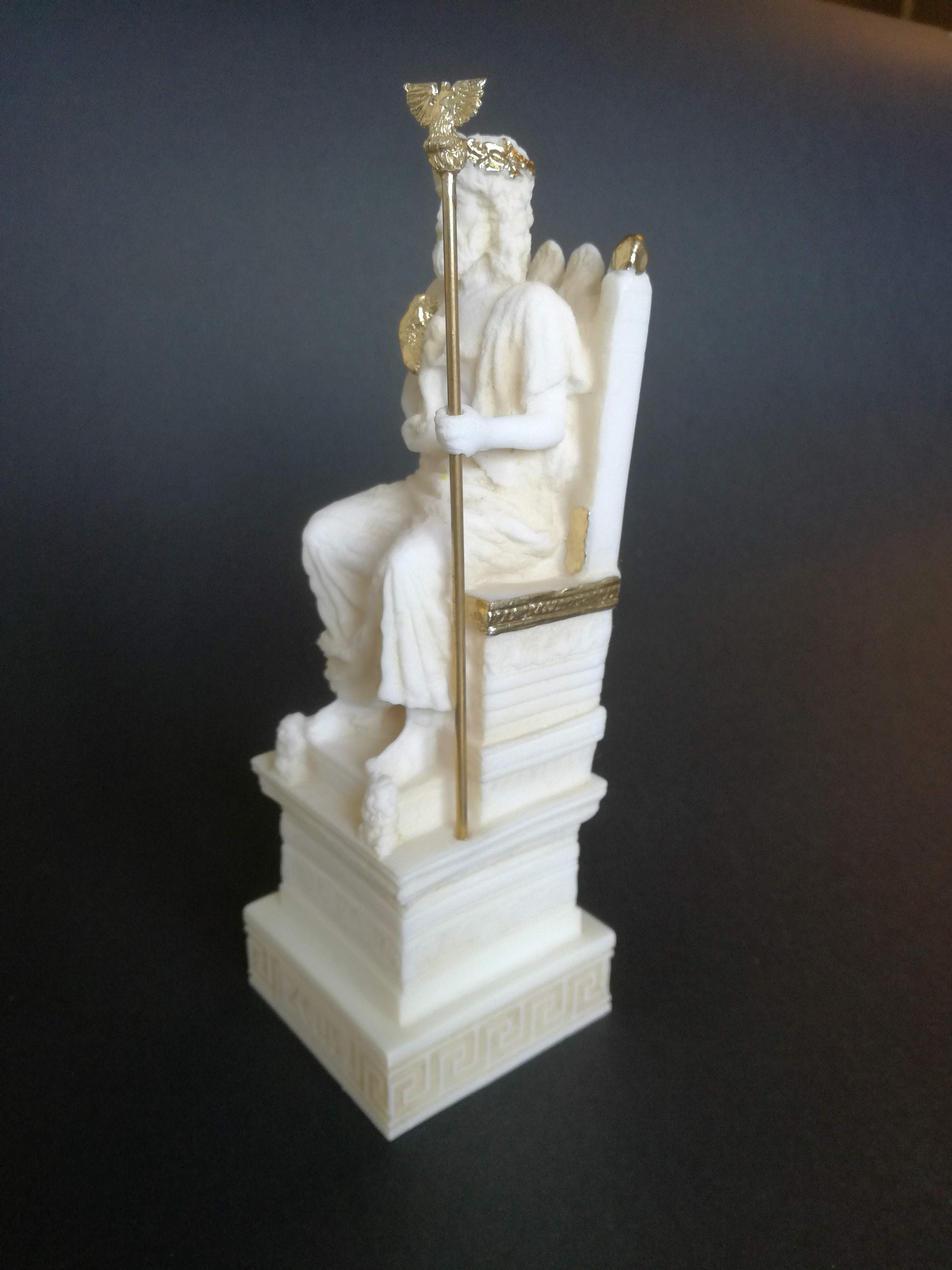 Zeus Greek Mythology King of Gods Alabaster Statue - Etsy
