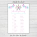 Unicorn Baby Shower Games - Baby Animals Matching Game - Turquoise Pink ...