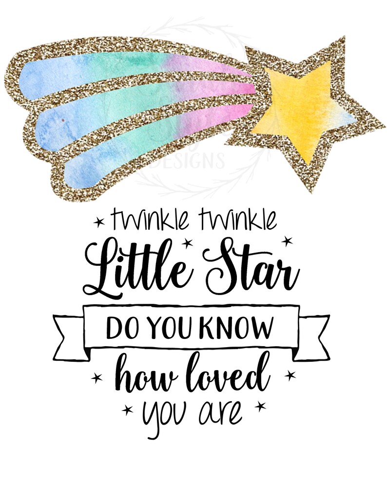 Printable Wall Art - Nursery Twinkle Twinkle Little Star Instant ...