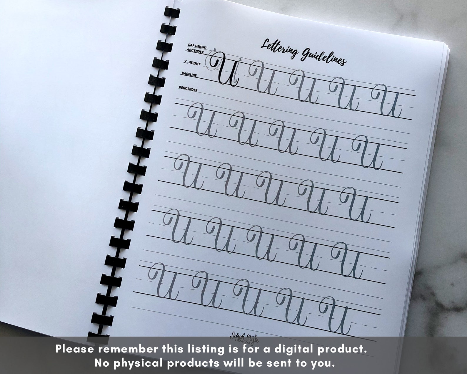 Brush Lettering Worksheets for Small Brush Pens Calligraphy - Etsy