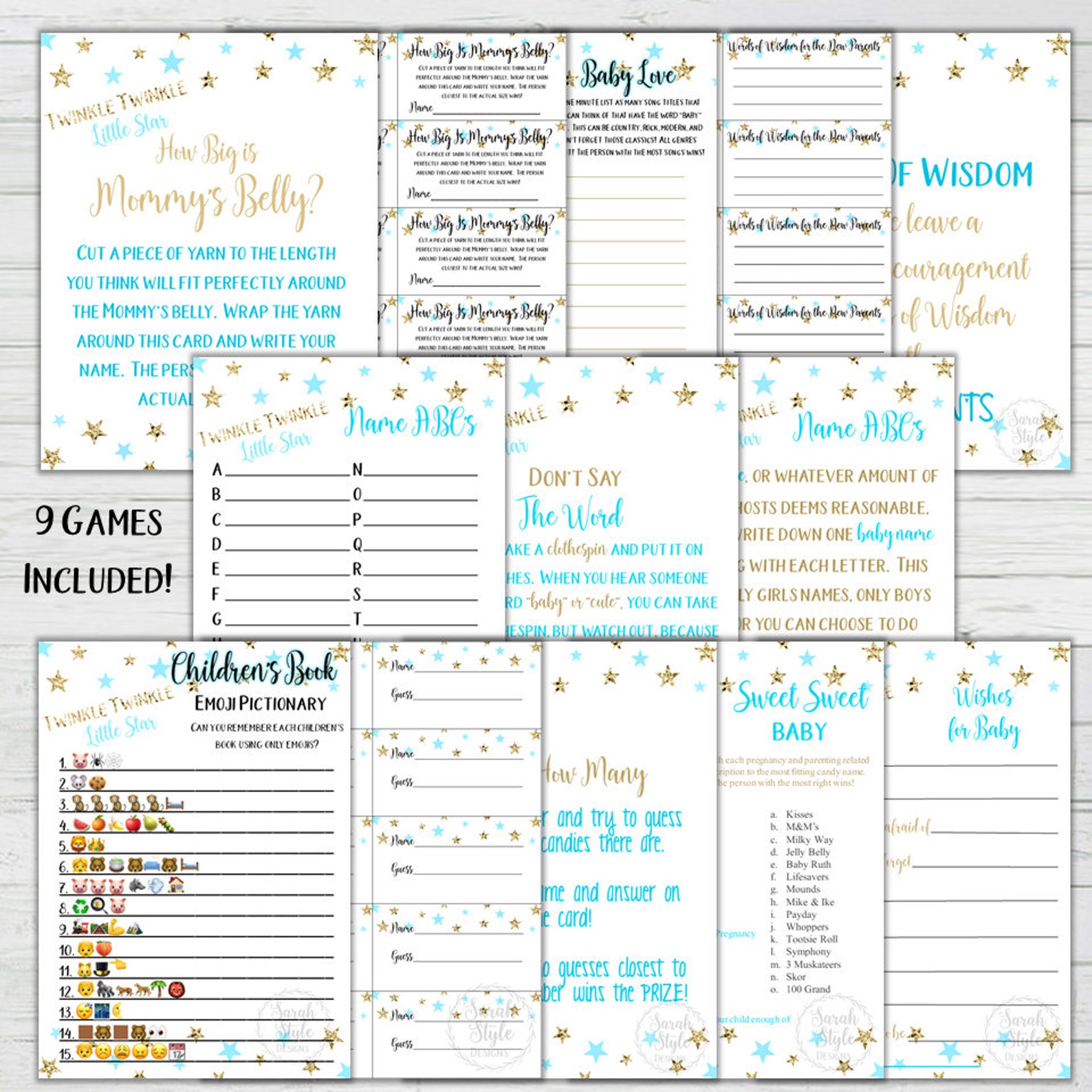 Twinkle Twinkle Little Star Everything Bundle Game Set Pack | Etsy