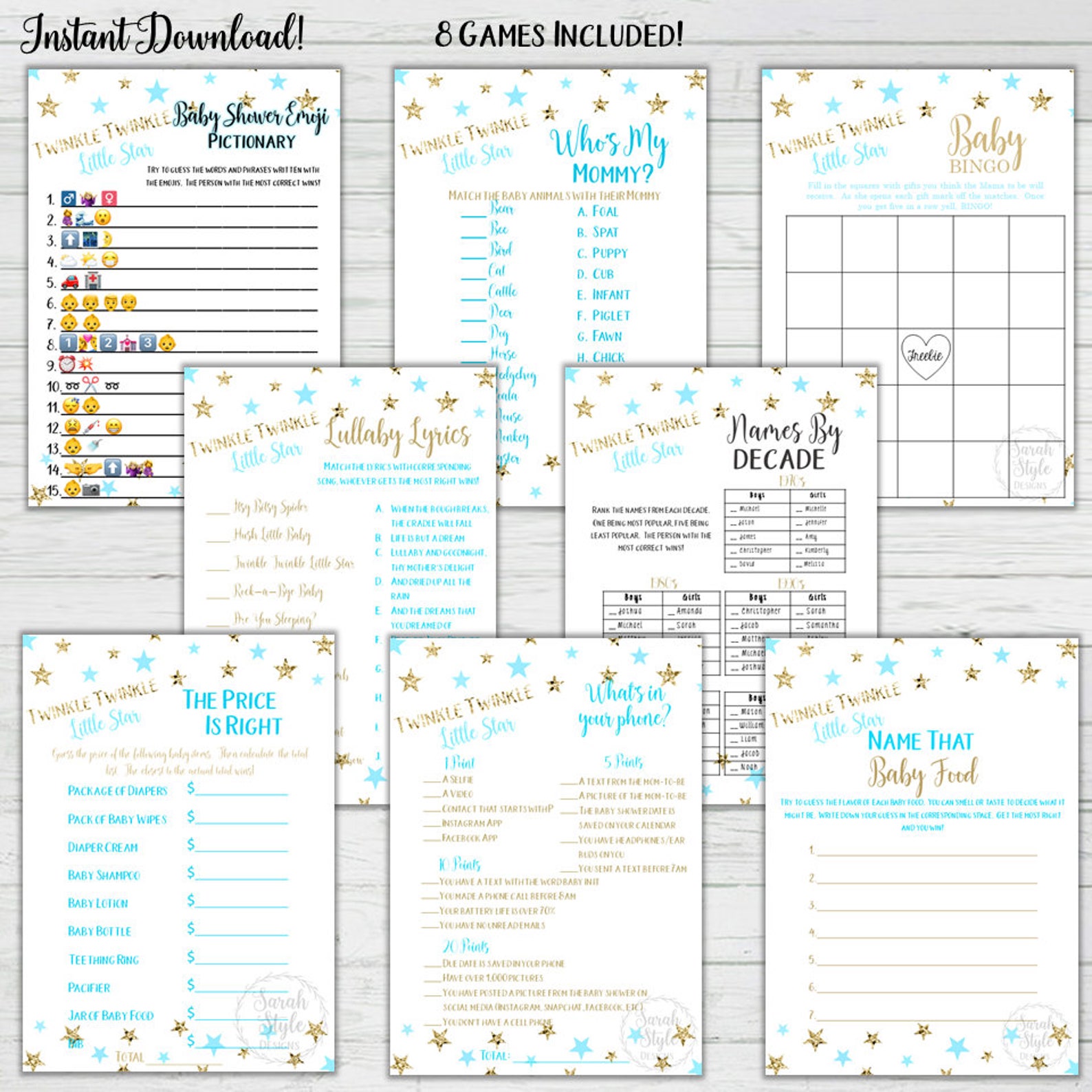 Twinkle Twinkle Little Star Everything Bundle Game Set Pack Activity ...