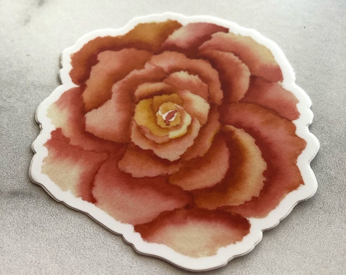 Rose Sticker - Kiss-cut Rose Decal - Etsy
