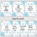 Baby Shower Signs - Winter Baby Shower Signs - Snowflake Theme ...