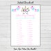 Unicorn Baby Shower Game Set Baby Shower 8 Game Bundle - Etsy